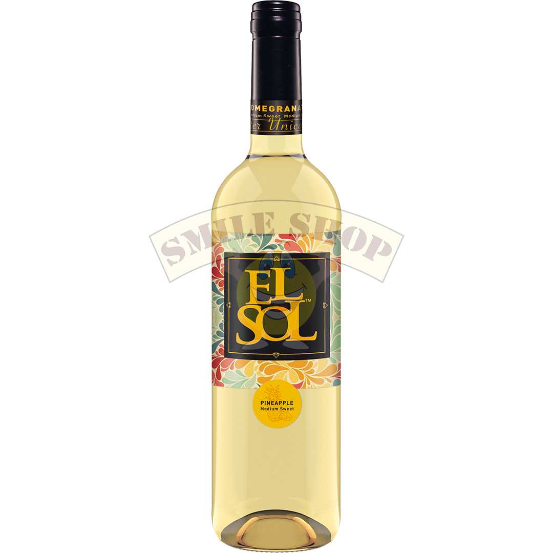 El Sol Pineapple Białe Półsłodkie Wino 0,75L 9%, Smile Shop Alkohole