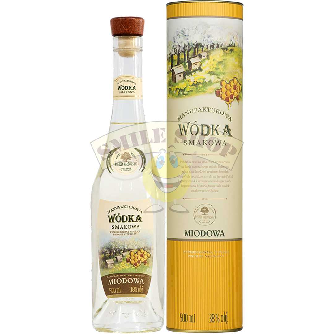 Manufakturowa Miodowa Wódka 0,5L 38%, Smile Shop Alkohole