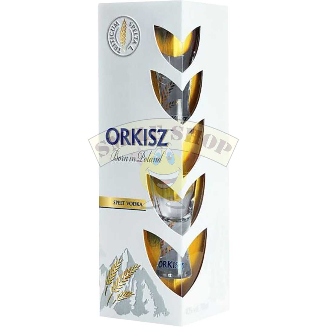 Orkisz Wódka 0,7L 40% + 2 kieliszki, Smile Shop Alkohole