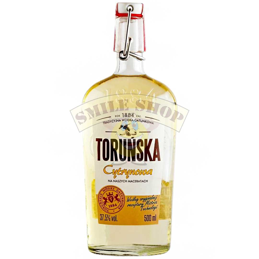 Toruńska Cytrynowa Wódka 0,5L 37,5%, Smile Shop Alkohole