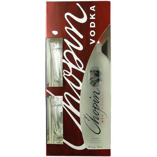 Chopin Rye Wódka 0,5L 40% + kieliszki, Smile Shop Alkohole