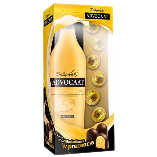 Dalkowski Advocaat Likier 0,5L 16% + czekoladki, Smile Shop Alkohole