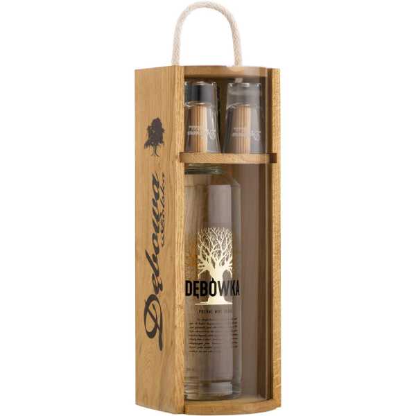 Dębówka Czysta Wódka 0,7L 40% + 2 kieliszki, Smile Shop Alkohole
