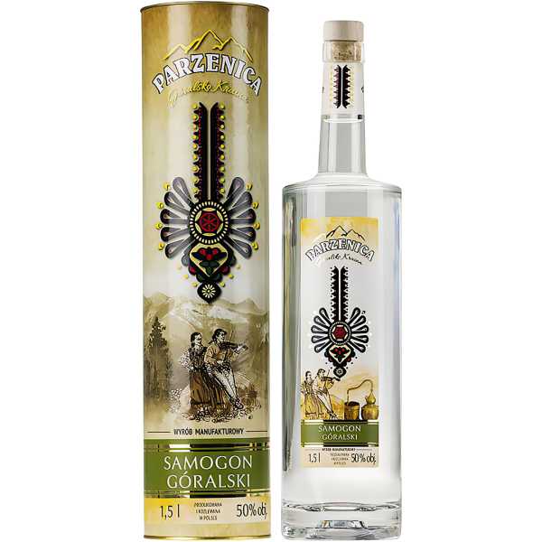 Parzenica Góralsko Kraina Samogon Wódka 1,5L 50%, Smile Shop Alkohole